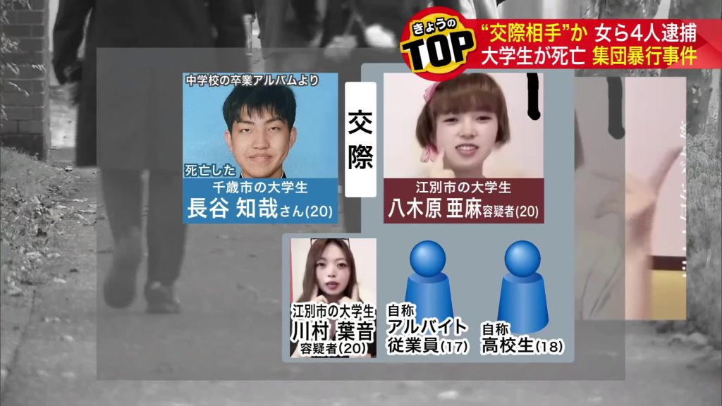 長谷知哉(江別市殺人事件)の高校と大学！犯人の彼女/八木原亜麻・生い立ちと実家の親や家族・事件の動機まとめ | WONDIA